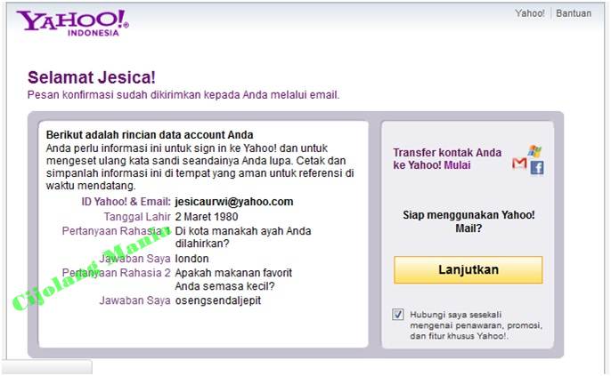 Cara Membuat Email di Yahoo Mail Indonesia | Cijolang Mania