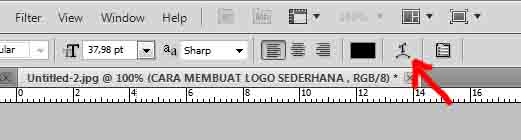 cara membuat tulisan lingkaran dengan adobe photoshop CS6
