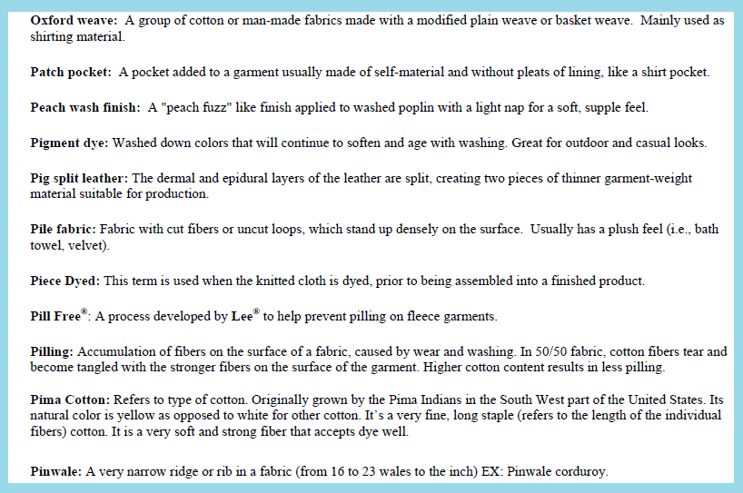 Garment And Textile Terms And Definitions Glossary garment-and-textile-terms-and-definitions-glossary