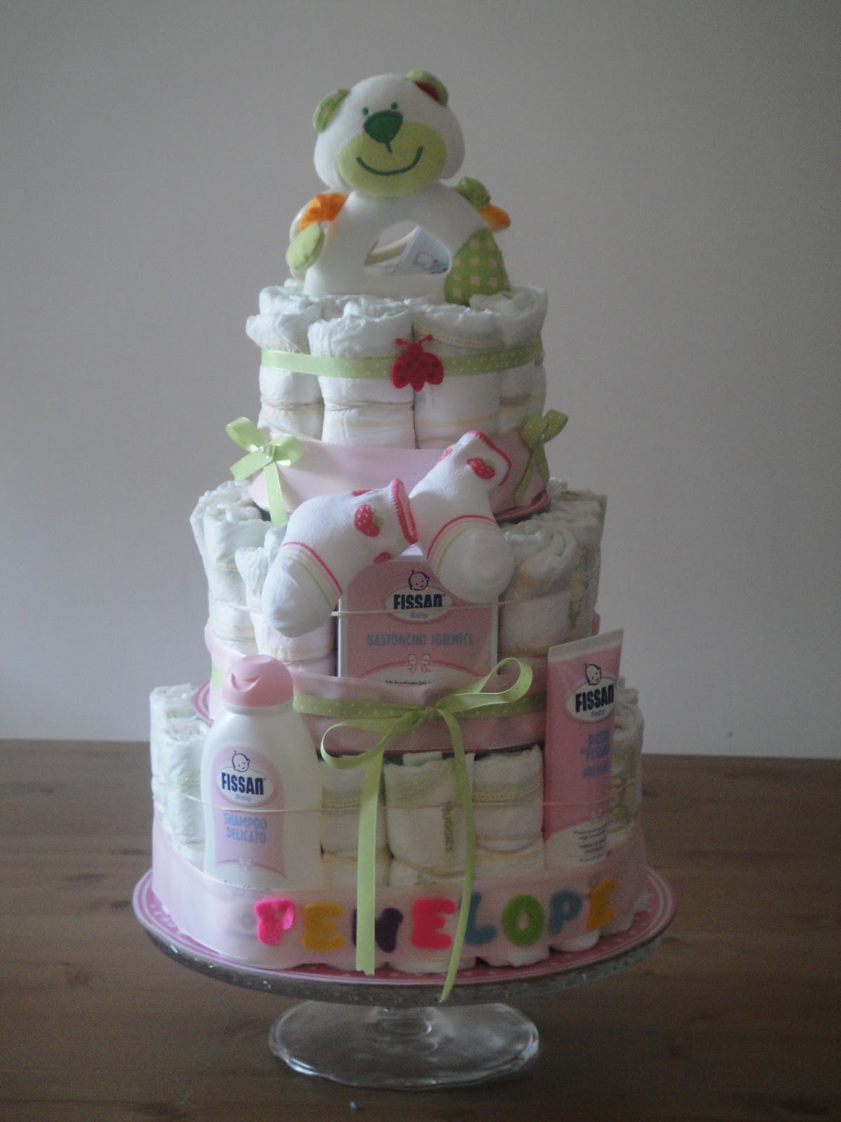 My sock friends & Co: Torta di pannolini - Tutorial