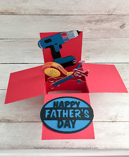 Handmade Papercrafts by Laura : Father's Day Tool Box Card