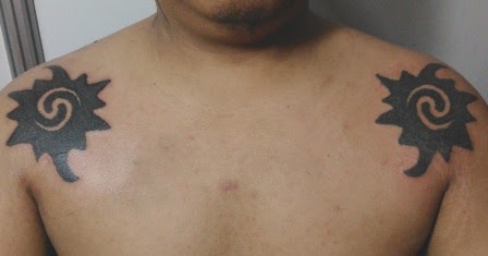 Sketsa Tato Bunga Terong