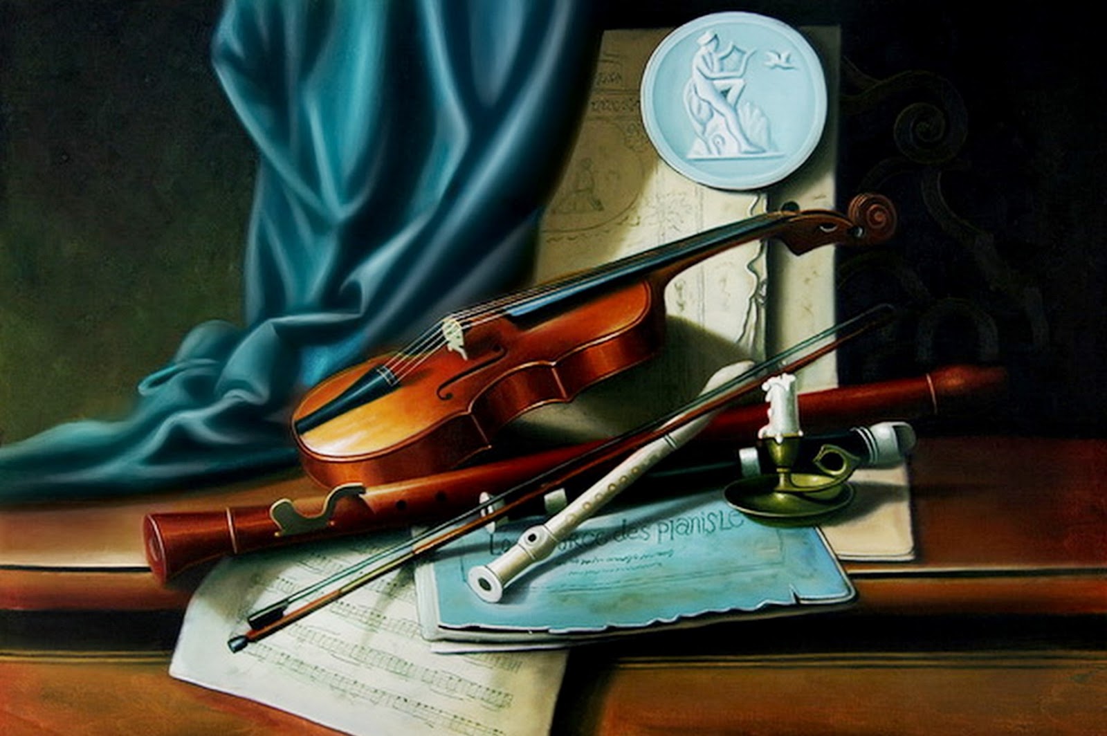 Arte y Actividad Cultural: Cuadros con Instrumentos Musicales