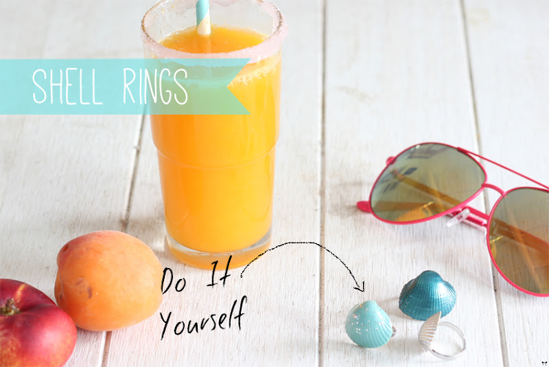 Une touche de rose ENG: Shell Rings :: DIY