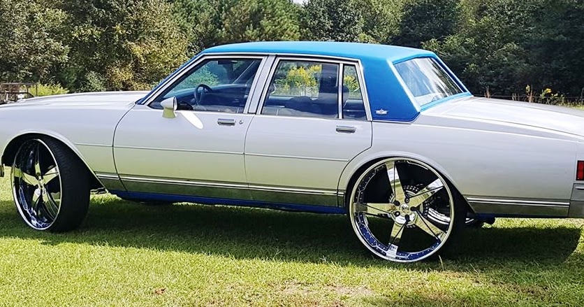 White Box Chevy On 26s