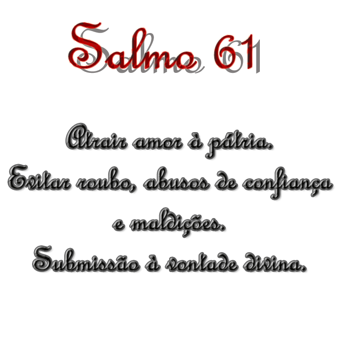 Divino Salmos: Salmo 61