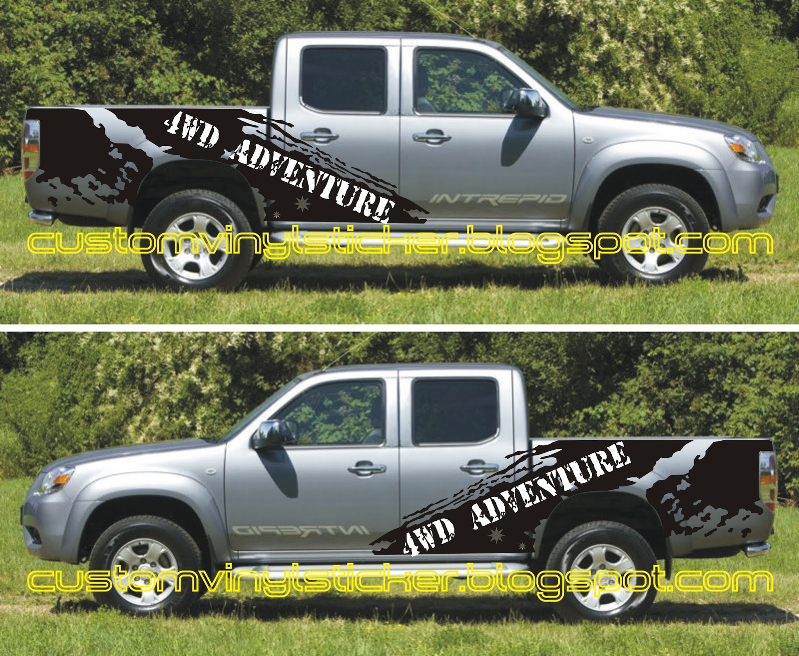 STICKRENZ: Mazda BT50 - 4WD ADVENTURE Custom Sticker Concept