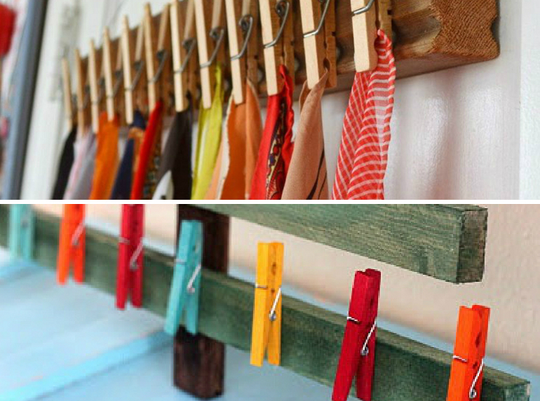 Decoração e Organização com Molas da Roupa ~ Decoração - LowCost
