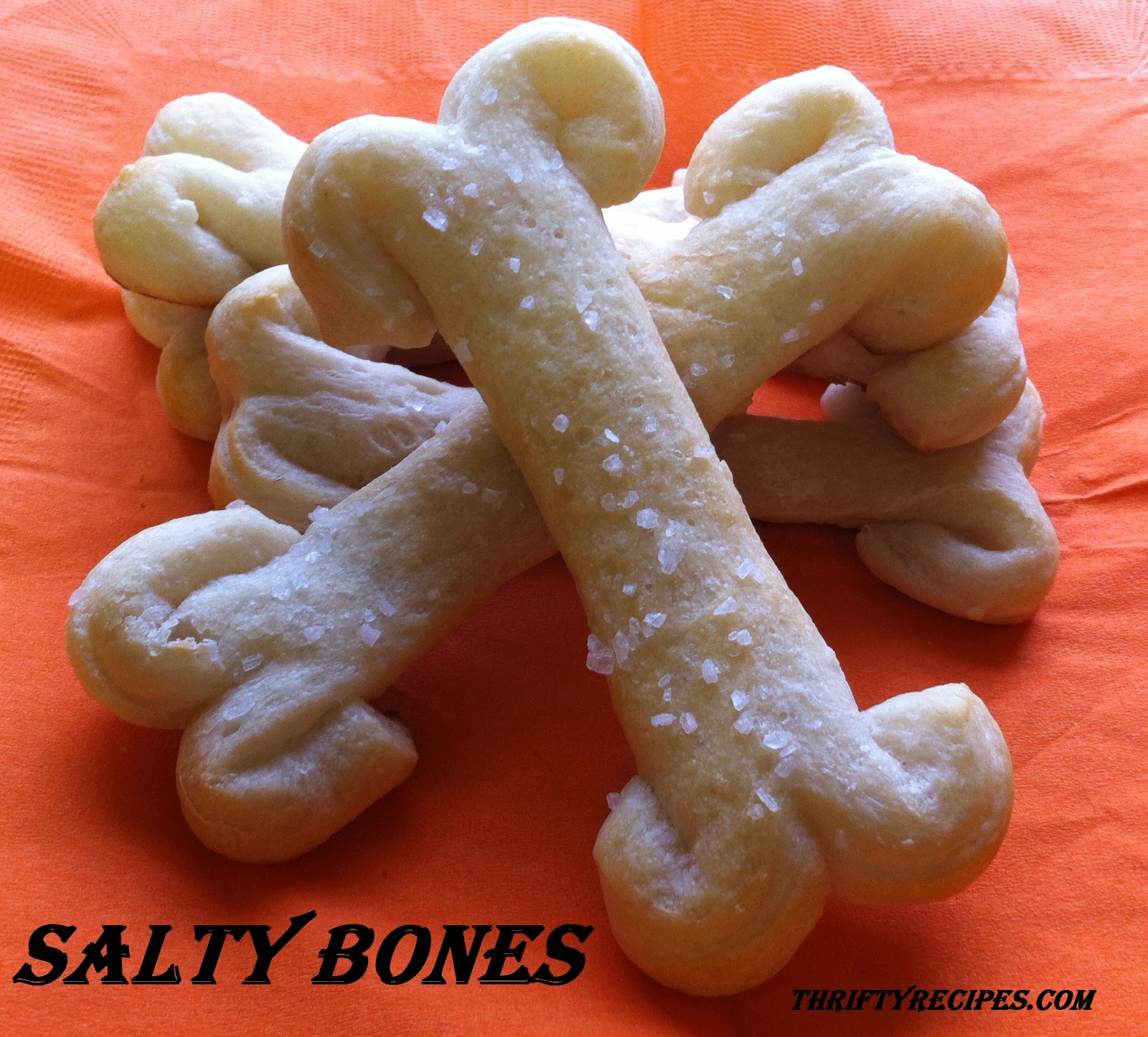 Salty Bones: Spooky Halloween Breadsticks - Thrifty Recipes