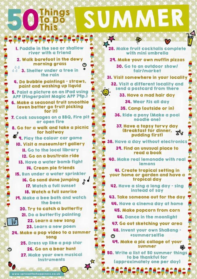 Broadford Primary: 50 Things To Do This Summer