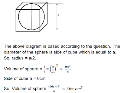 R.D. Sharma Solutions Class 9th: Ch 21 Surface Area and Volume of a ...