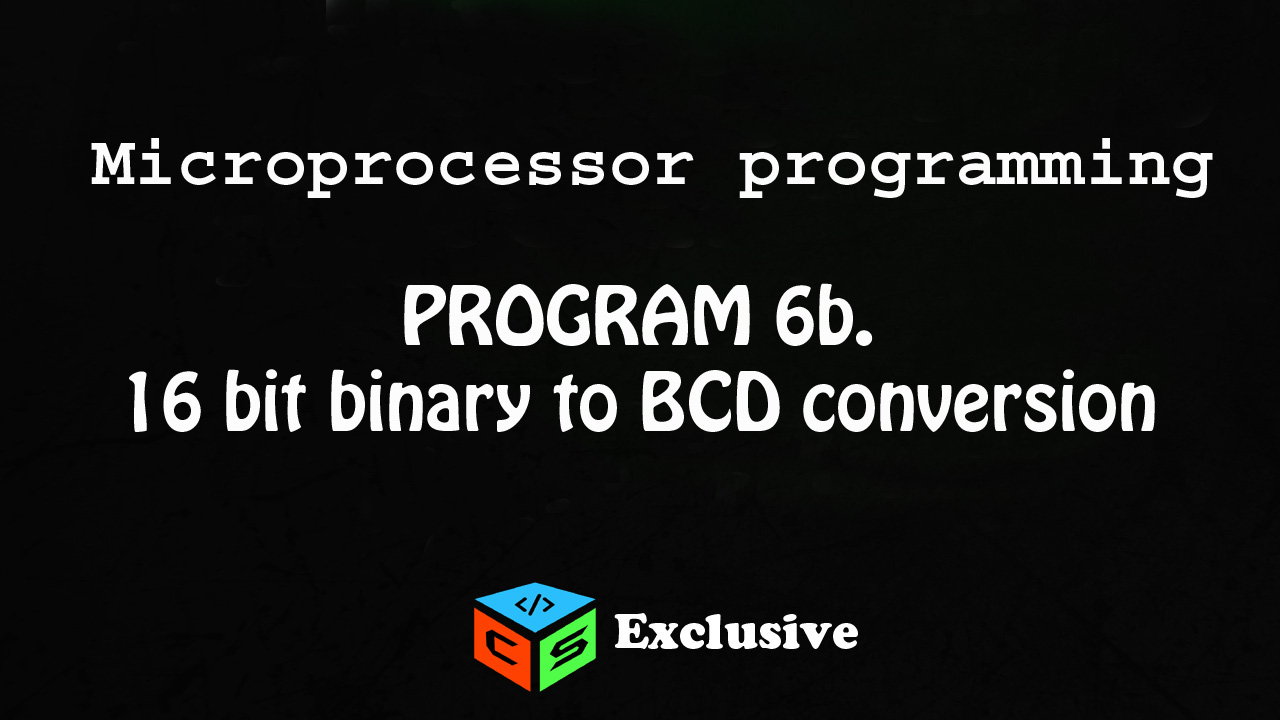 6b. 16 bit binary to BCD conversion - CodeShuffle