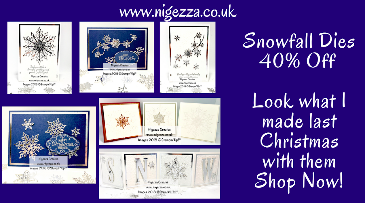 Nigezza Creates: Snowfall Dies 40% Off: That's your Christmas cards sorted!