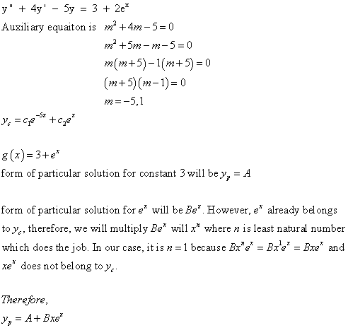 Differential Equations Solved Examples: Determine the reasonable ...