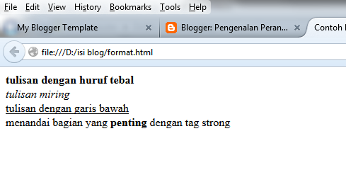 Format Karakter dan Format Teks | Pengenalan Perancangan Web