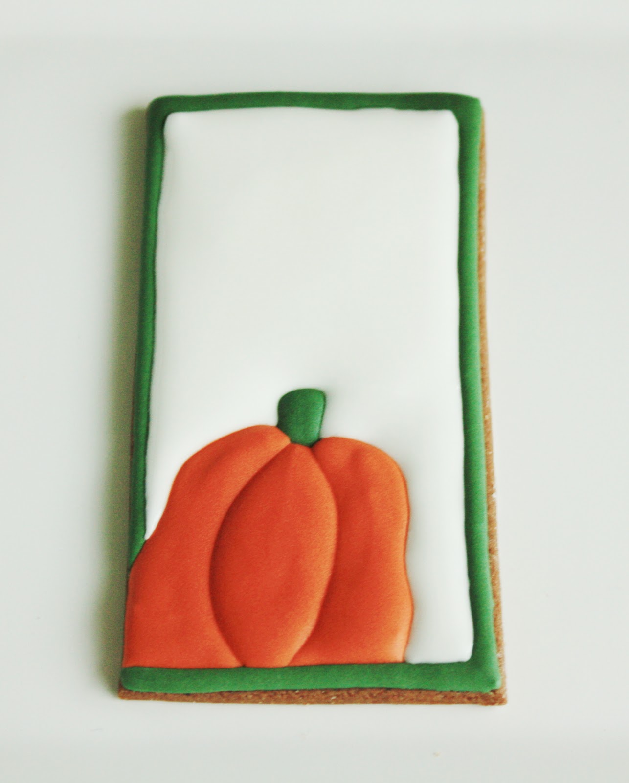 Pumpkin Name Card Cookies