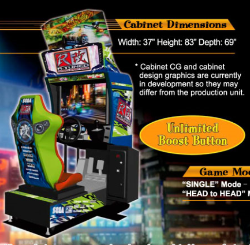 Toutes les informations sur le système Arcade SEGA Lindbergh: cab' Sega ...