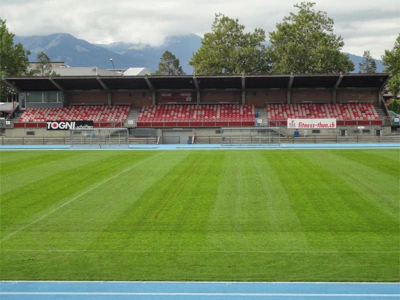 Fußball, Soccer, Calcio & Co.: Stadion Lachen, Thun