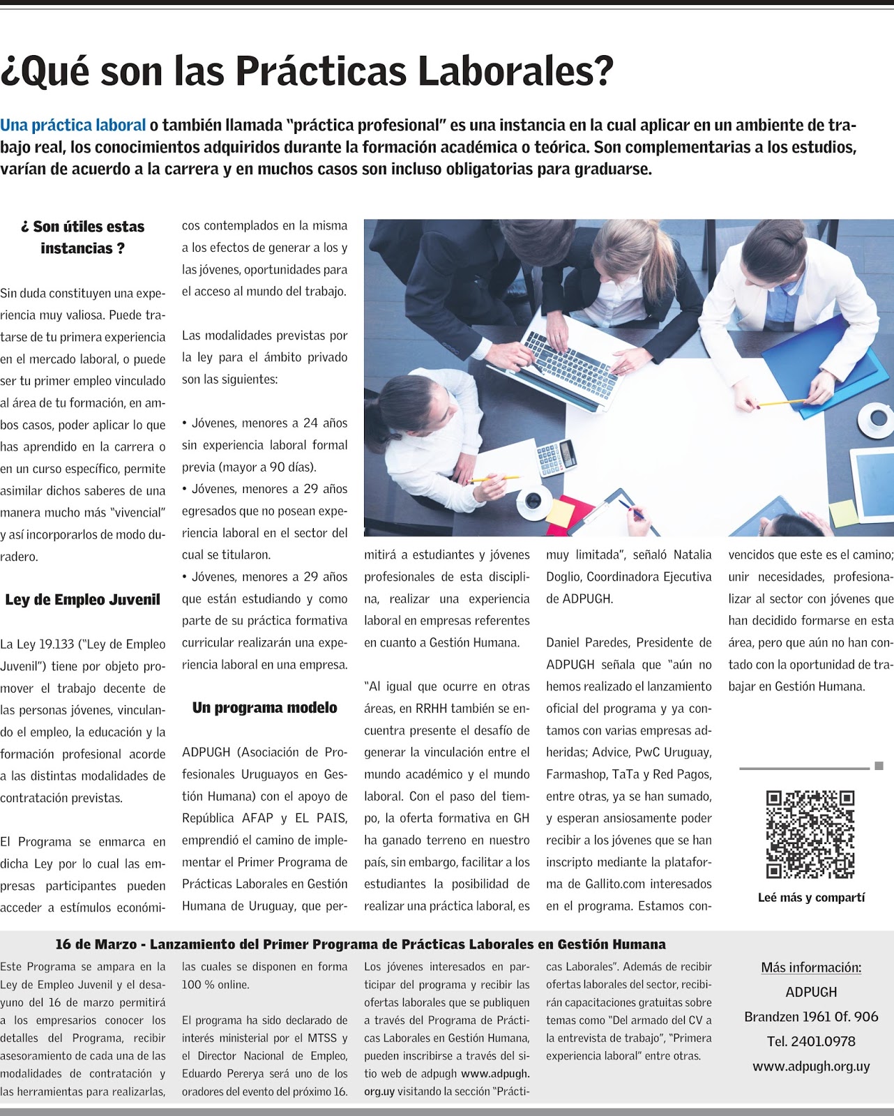 ¿Qué son las Prácticas Laborales? - Trabajo, buscar trabajo en Uruguay