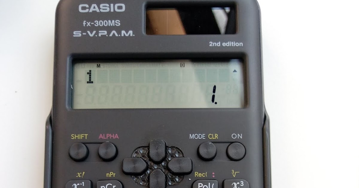 Eddie's Math and Calculator Blog: Review: Casio fx-300MS 2nd Edition