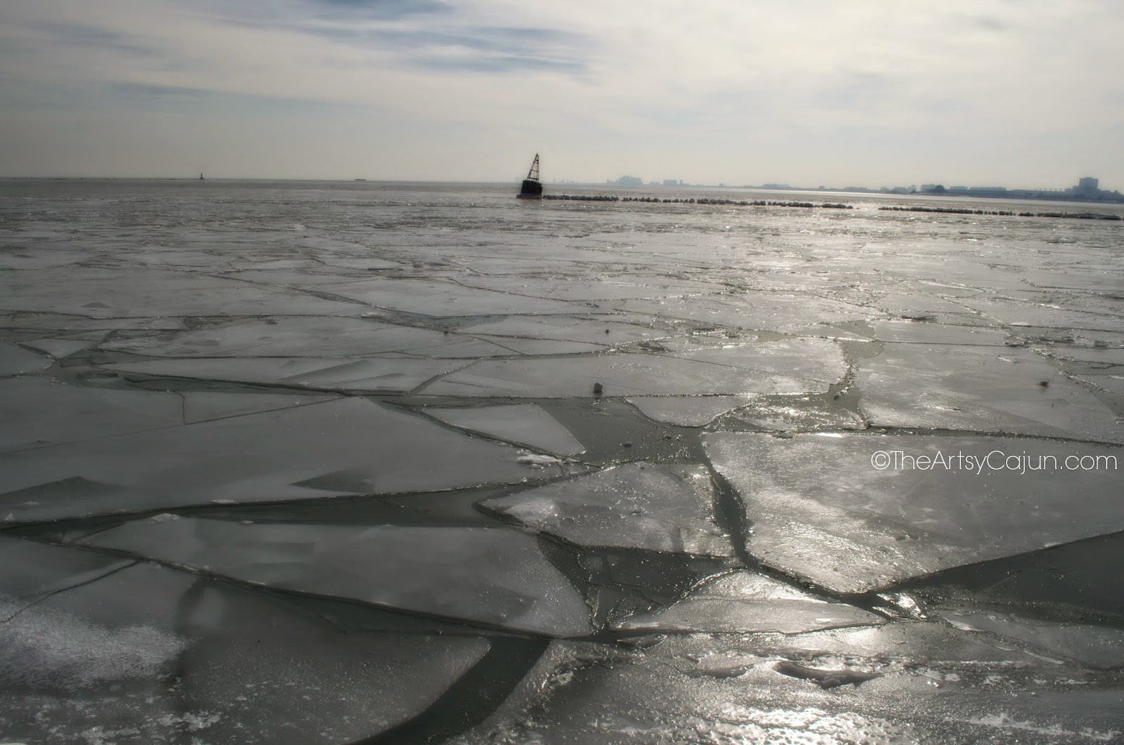 Shattered Frozen Lake | The Artsy Cajun
