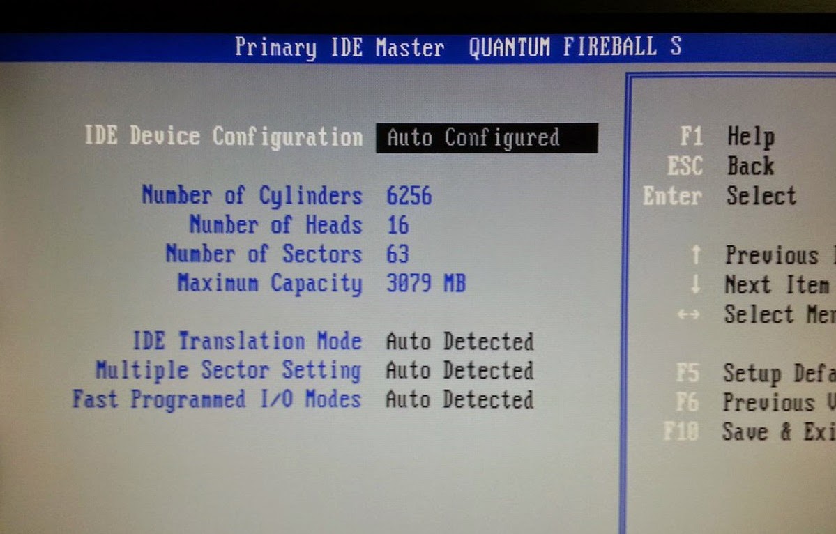Vintage Computing: Gateway 2000 P5-100: Boot settings and BIOS