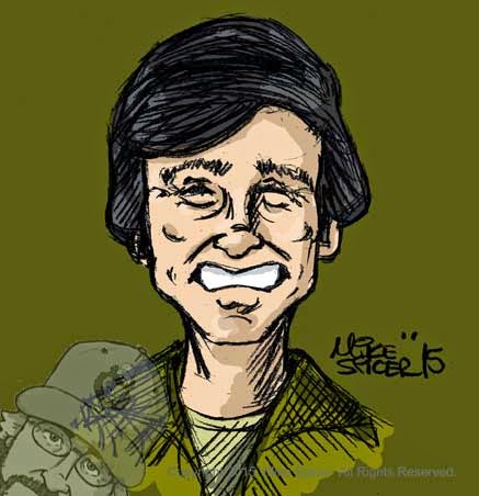 Mike Spicer Cartoonist / Caricaturist.: Alan Alda-Hawkeye Pierce