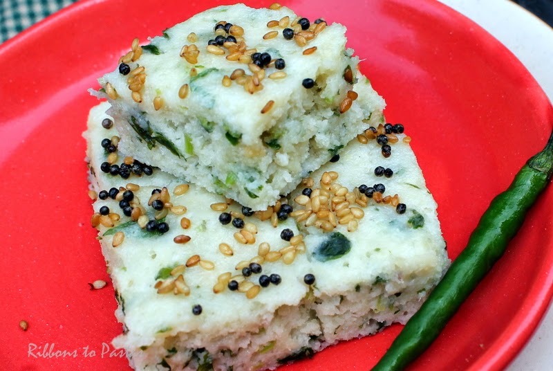 Chola Methi na Dhokla / Steamed Lentil Cakes - Ribbons to Pastas