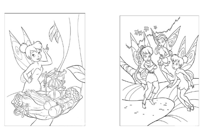 Baú da Web: Livrinho da Sininho para colorir