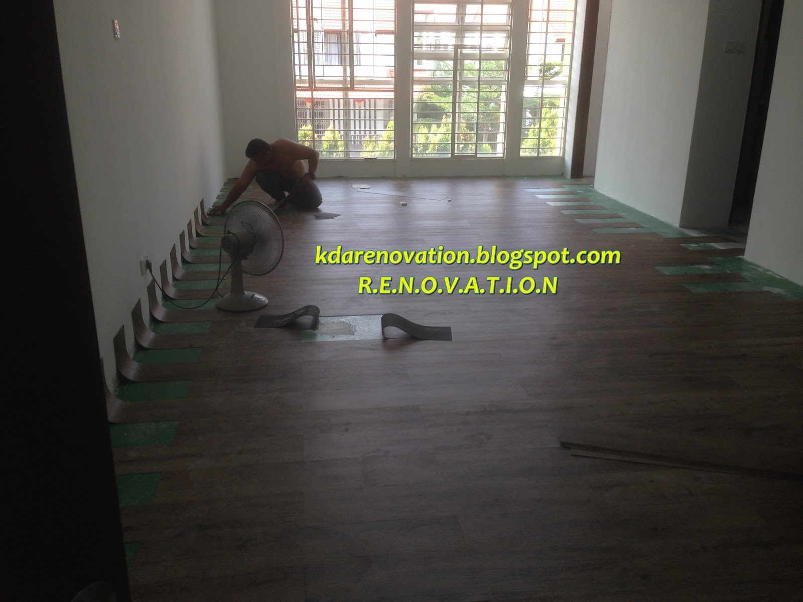 KDA Renovation: VYNIL FLOORING @ LANTAI VYNIL MOTIF KAYU