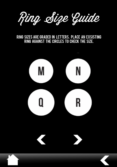 How to // Creating the App Interface // Ring Sizes | Design Practice