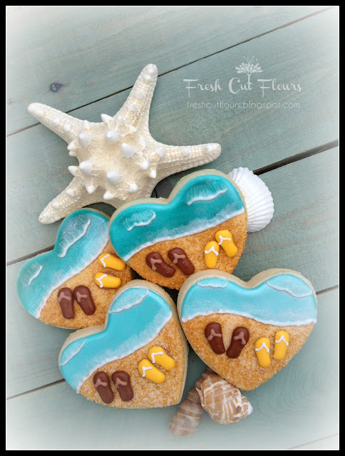 Fresh Cut Flours: Beach themed cookies...