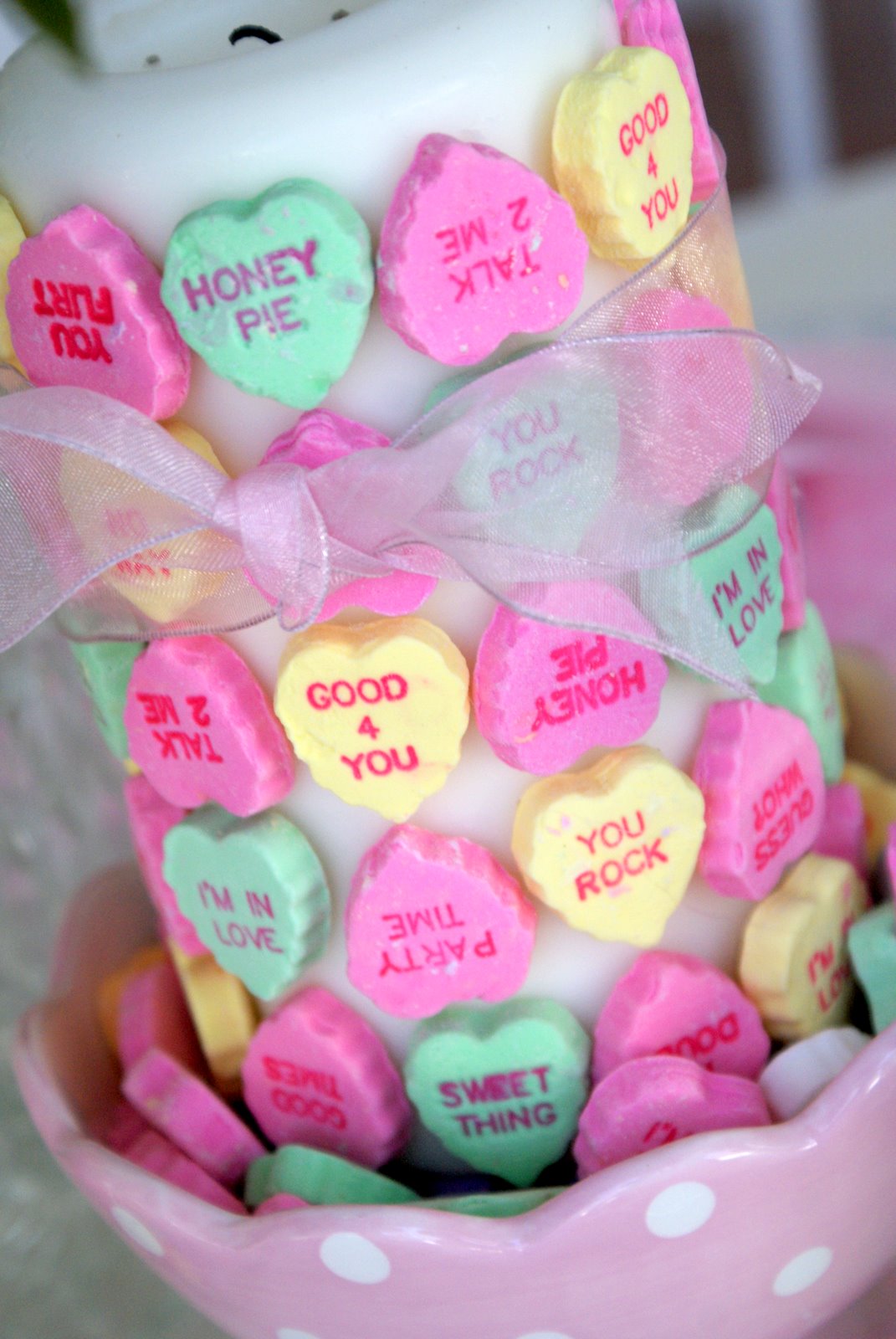 A Little Loveliness: Conversation Heart Table