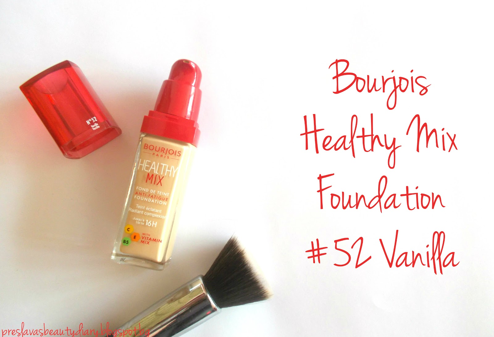 Preslava's Beauty Diary: Review:Bourjois Healthy Mix Foundation #52 ...