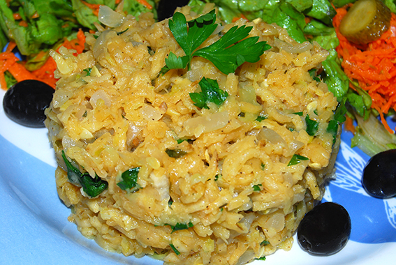 Courgette à Brás - Aprendiz Vegana