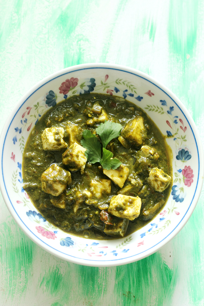 Merry Tummy: Palak Paneer: Punjabi Dhabha Style