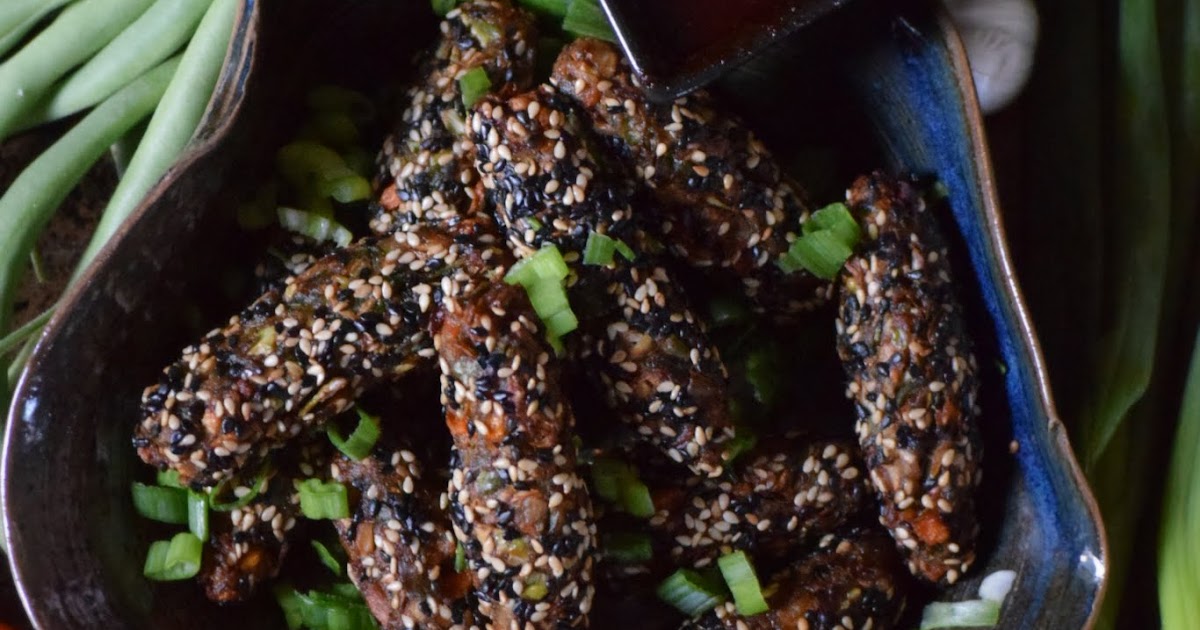 Shital's-Kitchen: Sesame Fingers with Schezwan Sauce