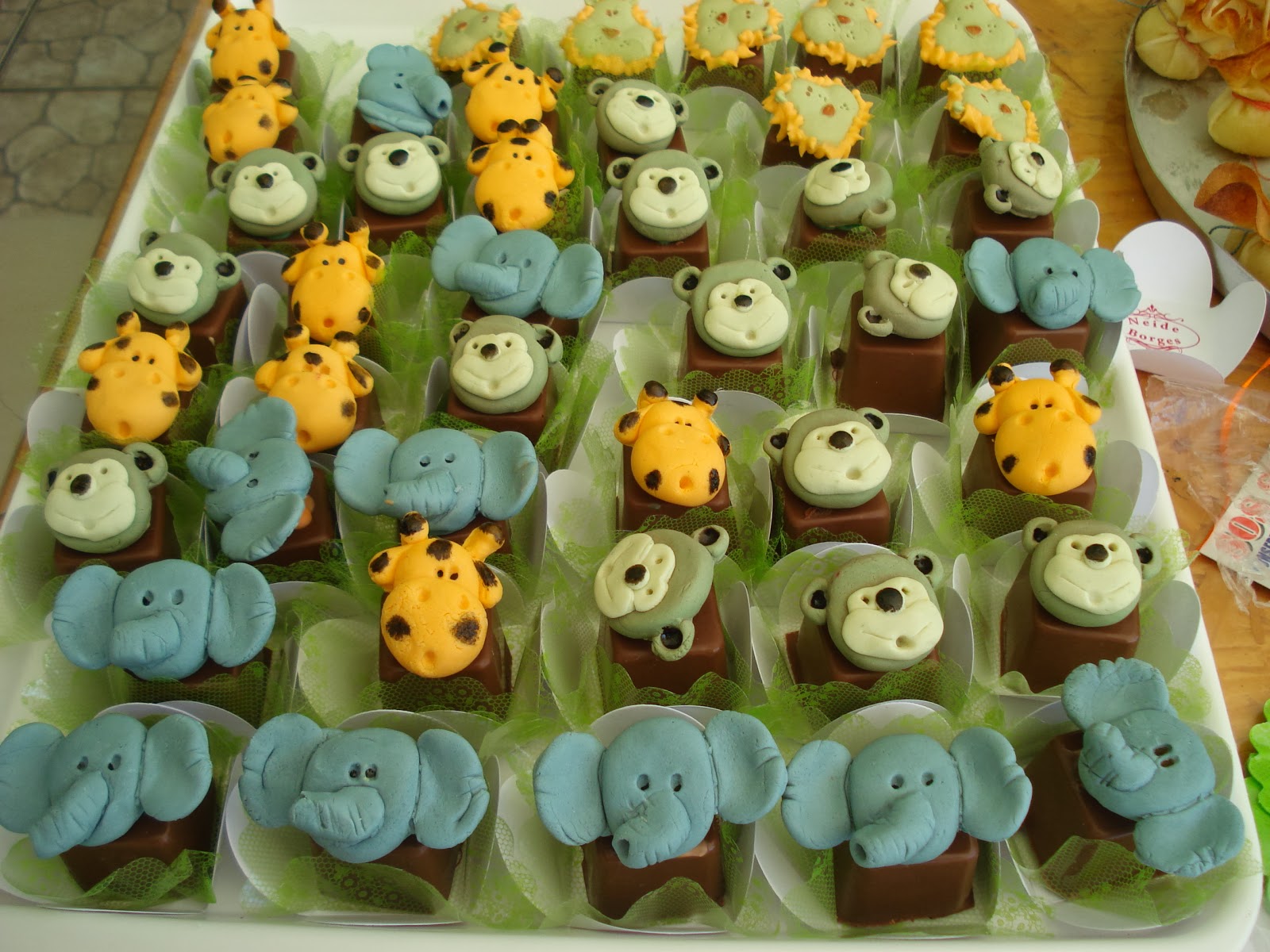 NEIDE BORGES-bolos e doces: SAFARI