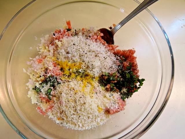 The Briny Lemon: Spaghetti with Basil-Turkey Meatballs in Fresh Tomato ...