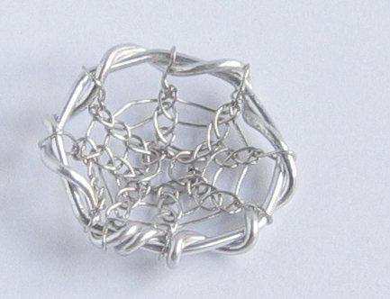 Art of Wire: The small wire spider web