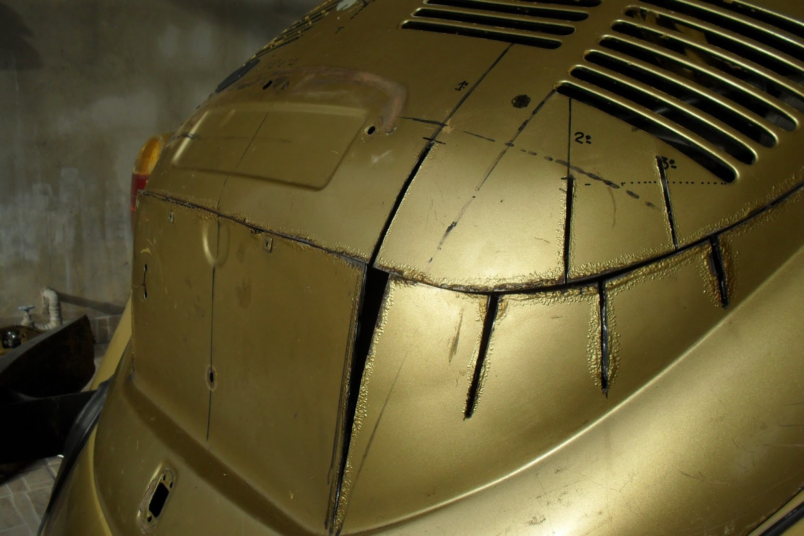 Nova Tampa traseira para Fusca Ap