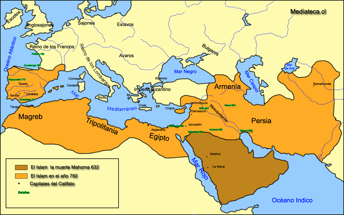 Mapa Peninsula Arábiga