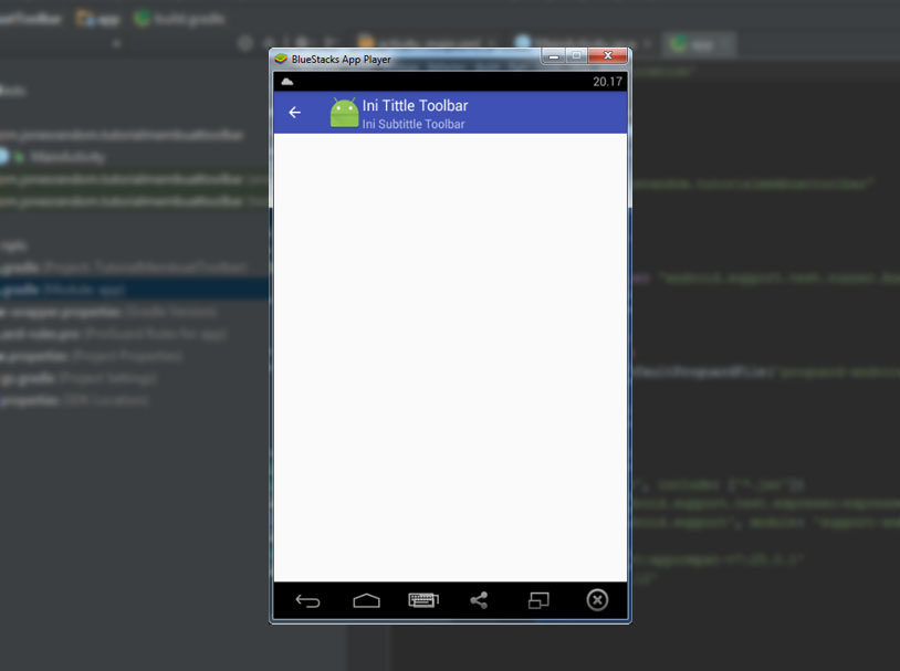 Tutorial Membuat Toolbar Dengan Android Studio
