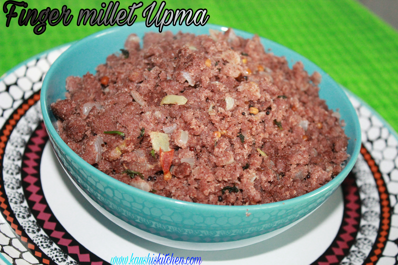 RAGI UPMA / FINGER MILLET UPMA / RAGI UPPITTU / RAGI UPPINDI ...