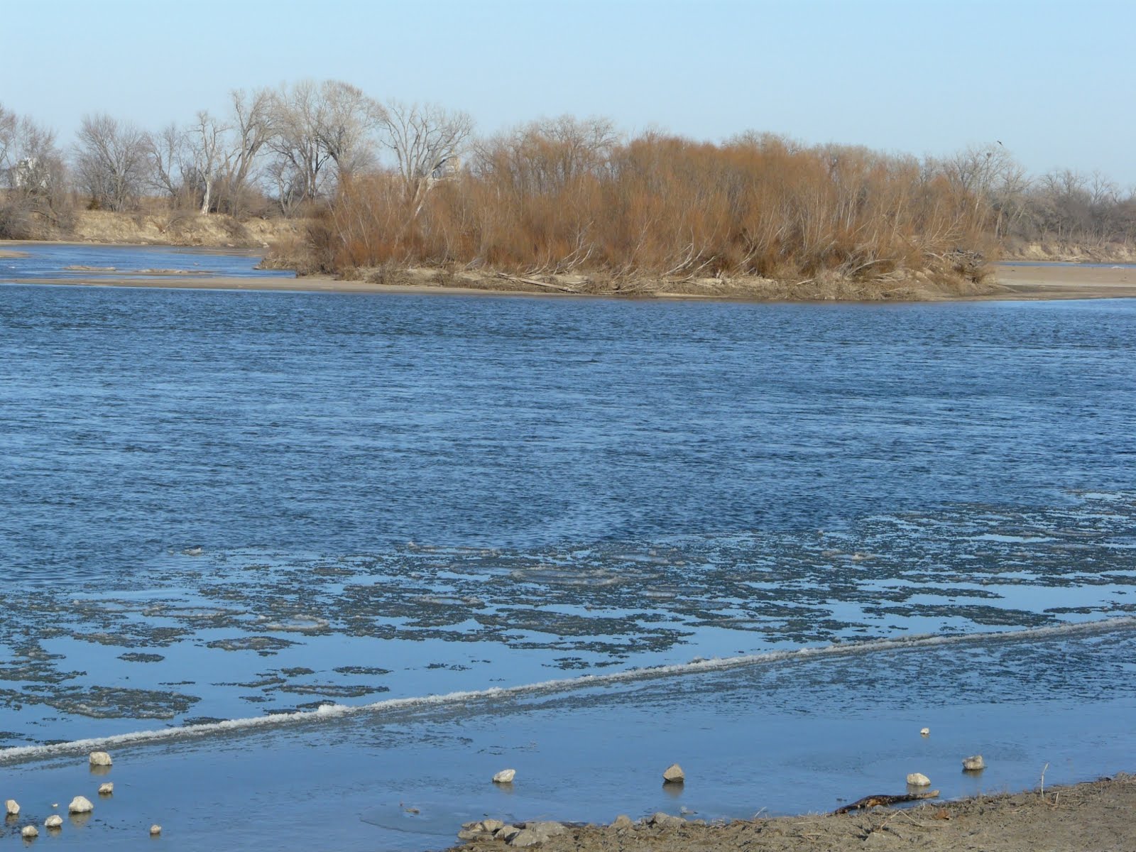 Picture Topeka: Kaw River State Park, With Ice