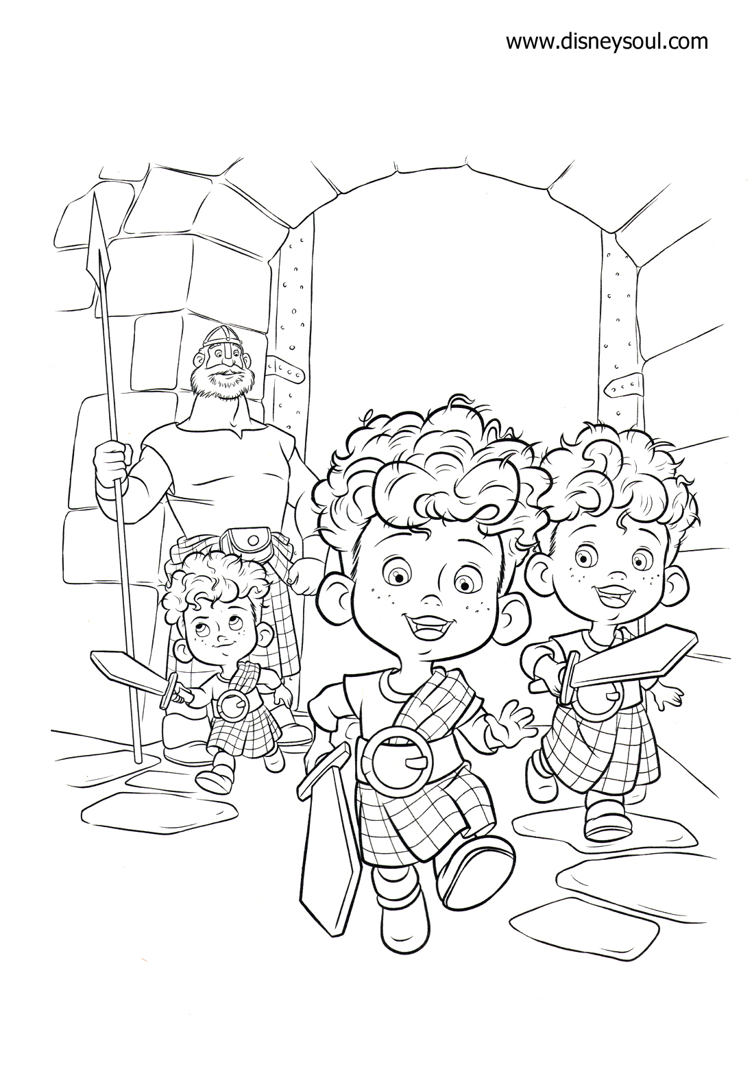 Disney Soul: Dibujos para colorear de "Brave (Indomable) / Valiente"