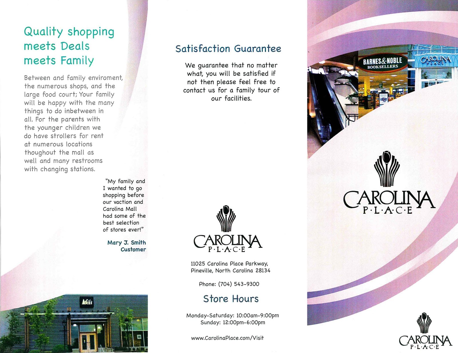 Portfolio: Carolina Place Mall Brochure