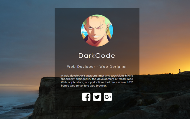 Creating A Simple Personal Website Using Html And Css Darkcode 5335