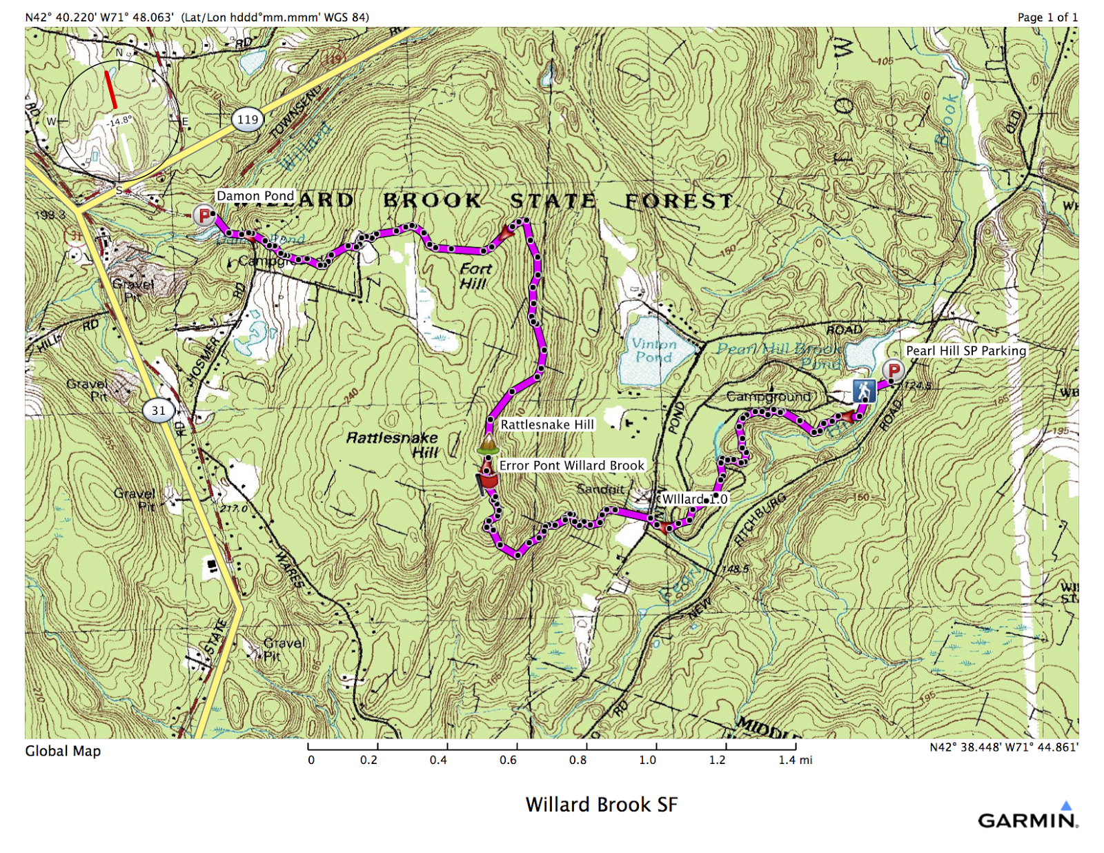 The Road Not Taken: Willard Brook State Forest: Friend's Trail