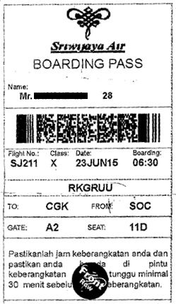 Tips atau Cara Membaca Tiket Pesawat Terbang